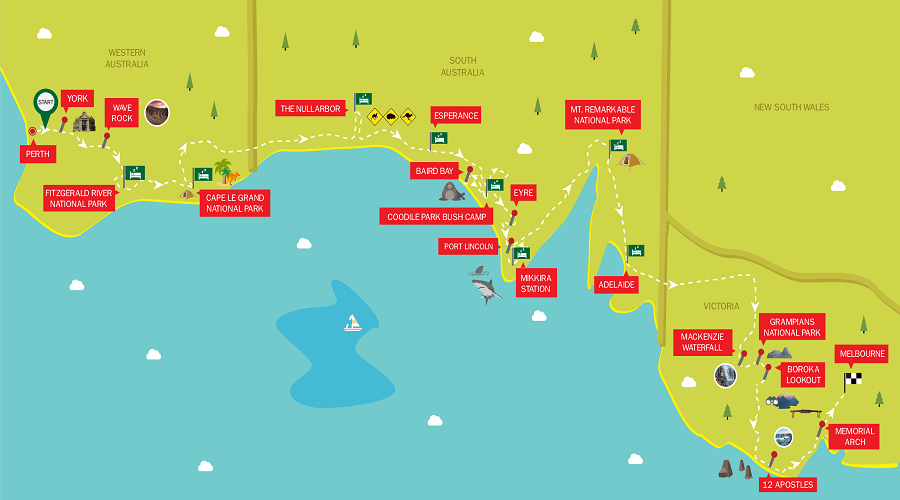 13 Day Perth to Melbourne Tour $2055